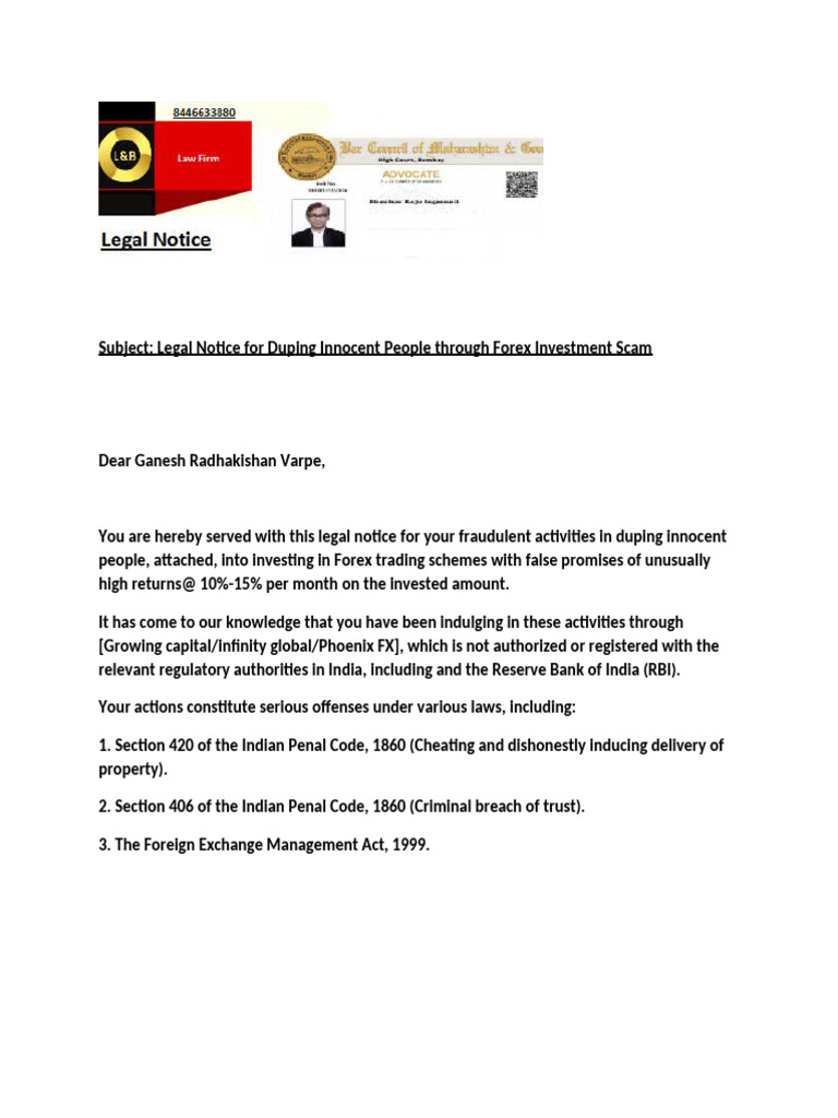 Siddu Case Notice Final | PDF | Common Law | Public Law