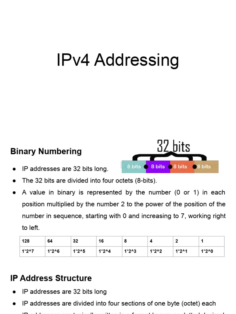 3 - IPv4 - Addressing and Subnetting | PDF | Ip Address | I Pv6
