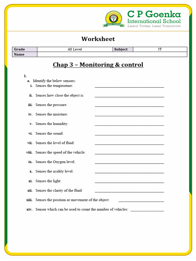 IT Worksheet - Chap 3 QP | PDF