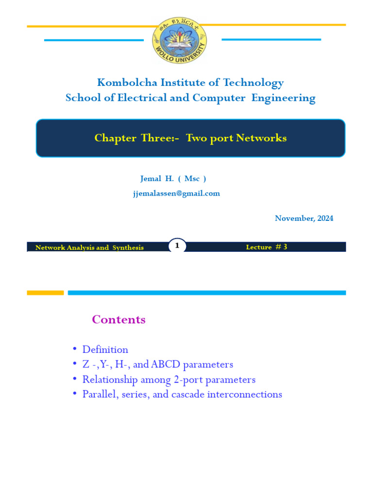 Network Analysis Chapter-3 | PDF | Network Analysis (Electrical Circuits) | Electrical Engineering