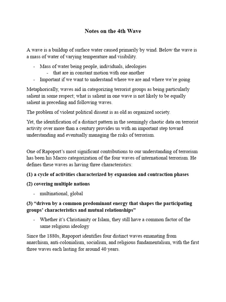 FGL 4th Wave Terrorism | PDF | Anarchism | Political Science