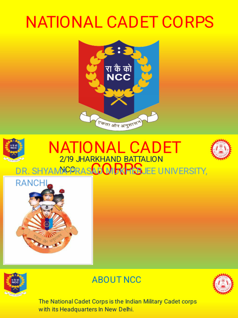 NCC PRESENTATION On NCC Benefits | PDF | Military Organization | Military