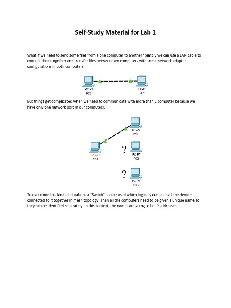 1-CN - IT2050 - P1 - Self Study Meterial | PDF | Computer Network | Ip ...