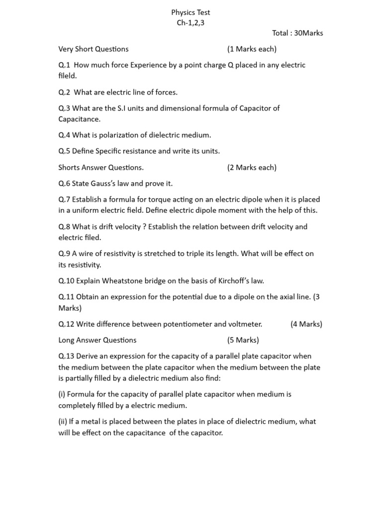 Test Phy | PDF