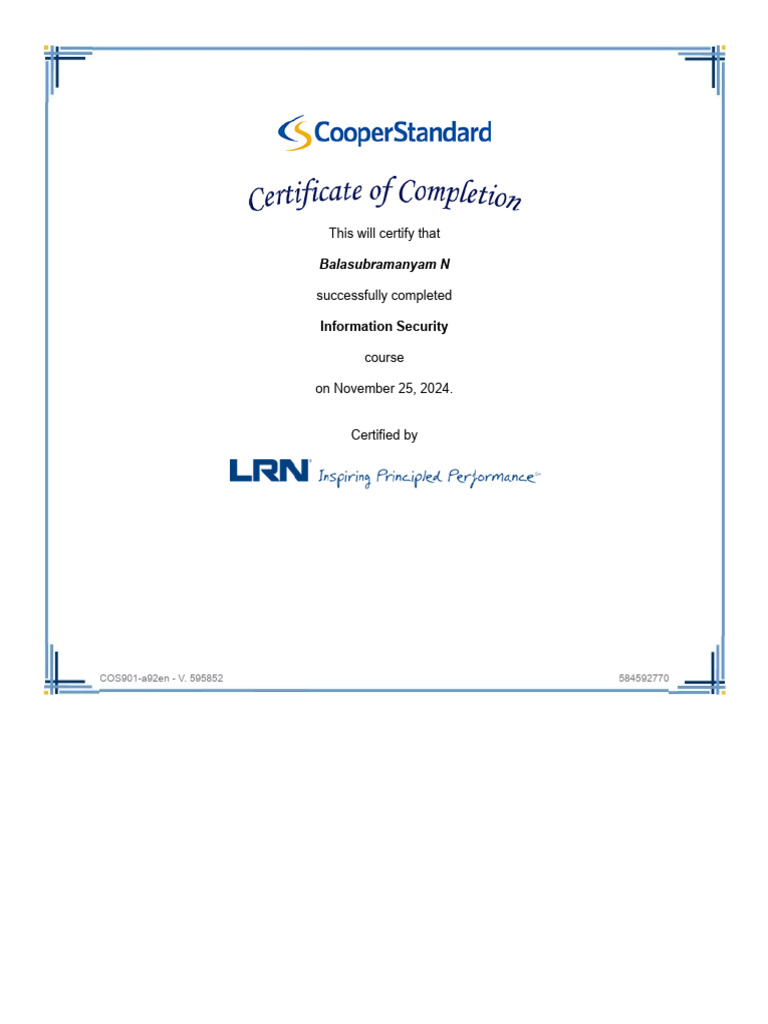 Course Completion Certificate | PDF