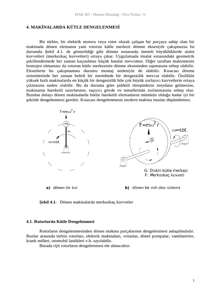 MM 3002 Makina Dinami I DersNotlar 5 | PDF