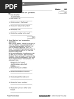 Project 1 Fourth Edition Tests For Unit 1 | PDF