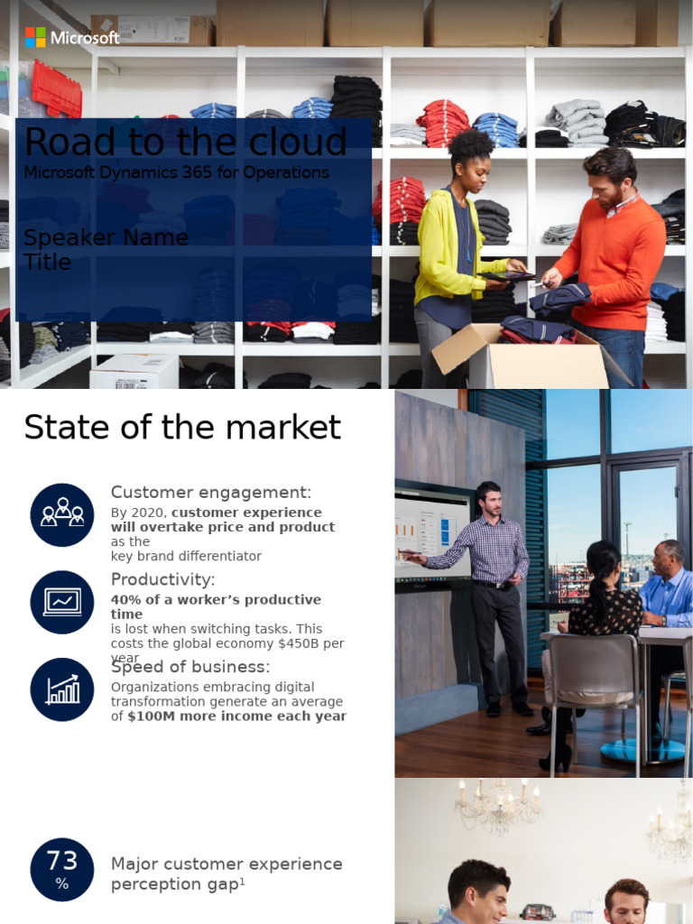 Dynamics 365 For Operations Solution Pitch Deck | PDF | Point Of Sale | Cloud Computing