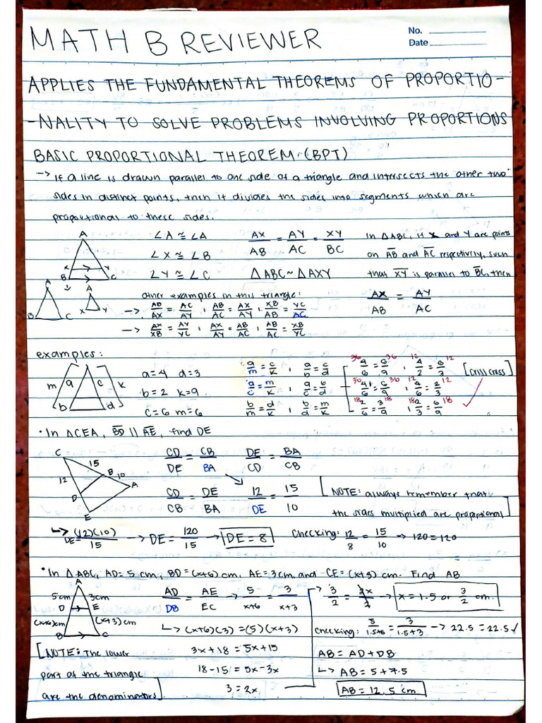 Math B Reviewer | PDF