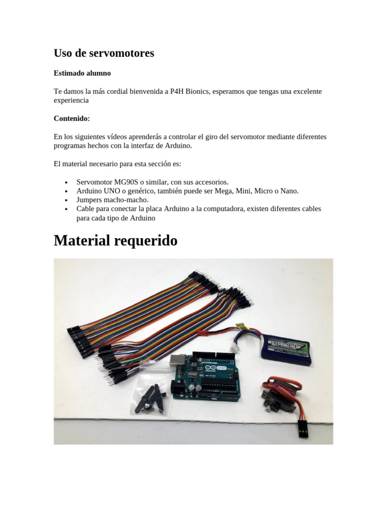 8 - Uso de Servomotores | PDF