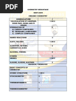 Class 12 Chemistry Chapter Weightage | PDF