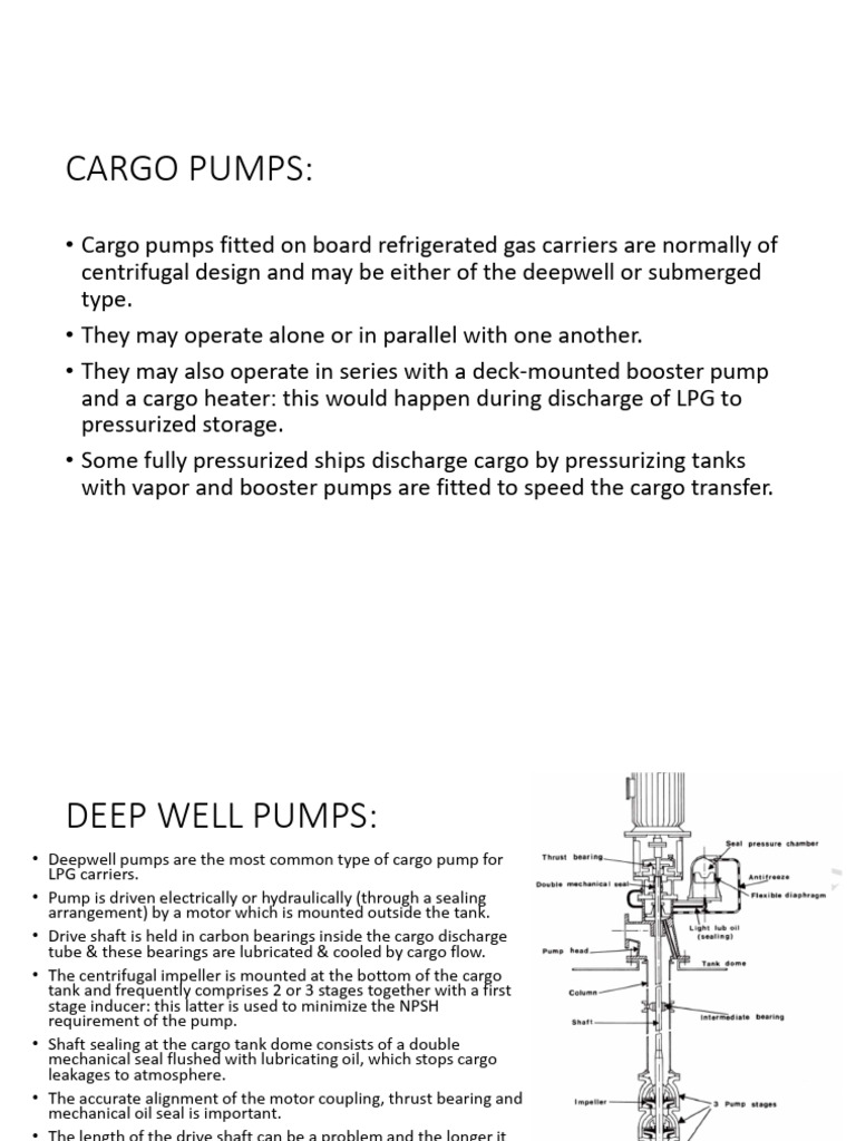 Cargo Pumping in Gas Tankers | PDF | Pump | Engines