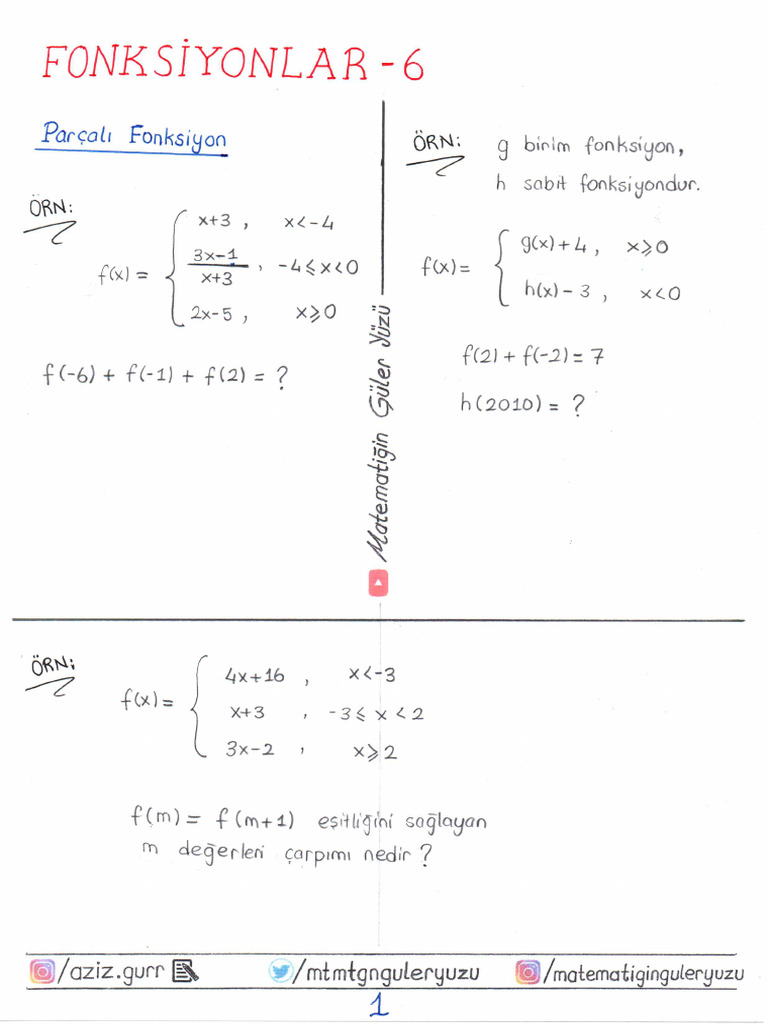 Fonksiyonlar 6 | PDF