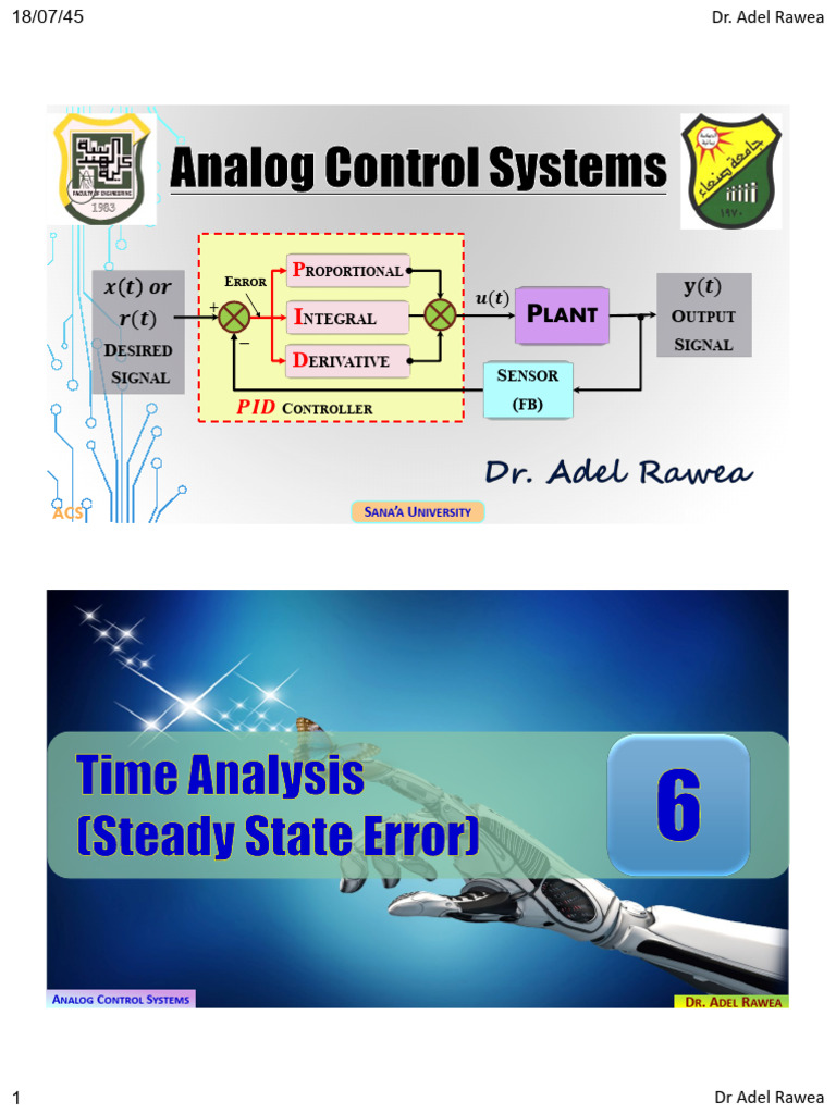 Analog Control | PDF | Signal Processing | Telecommunications Engineering