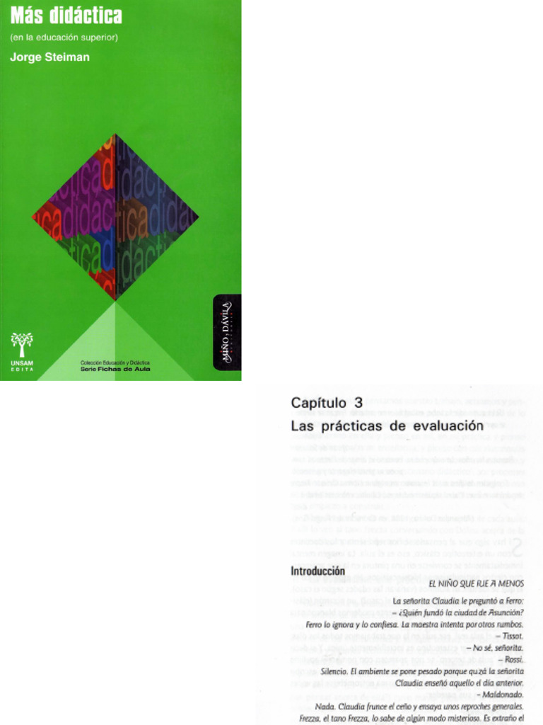 Steiman (2008) Las Prácticas de Evaluación (1) | PDF