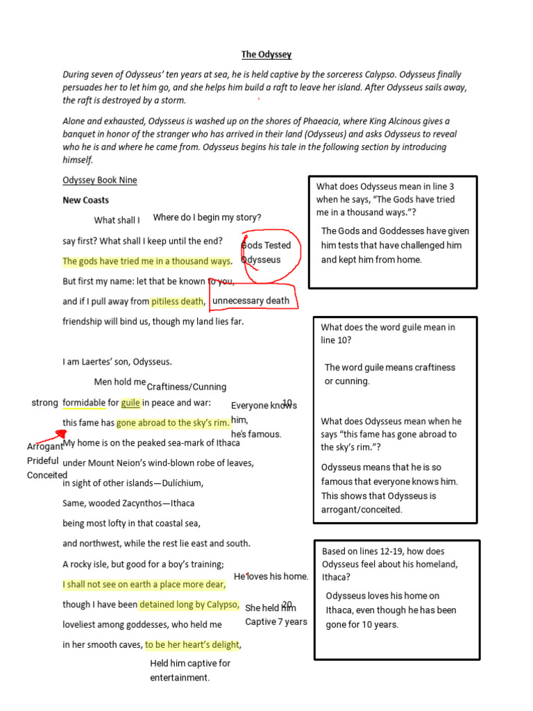 New Coasts and Lotus Eaters | PDF | Odysseus | Odyssey