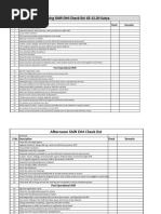 Night Shift Checklist | PDF