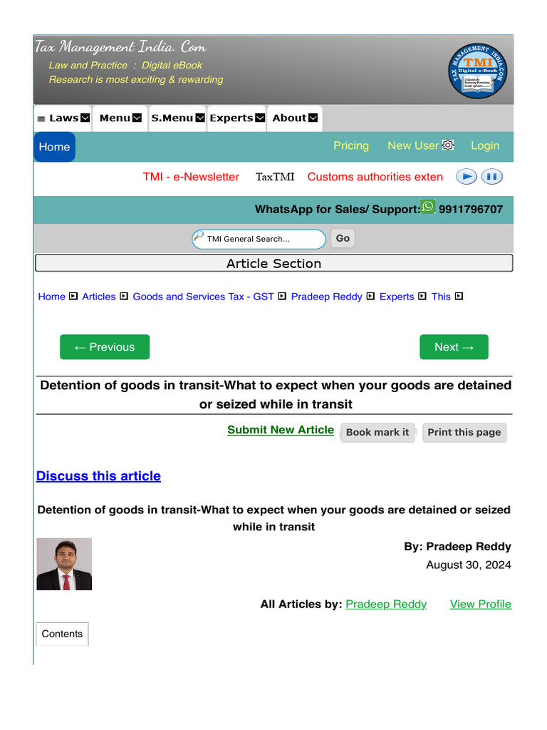 Detention of Goods in Transit-What To Expect When Your Goods Are ...