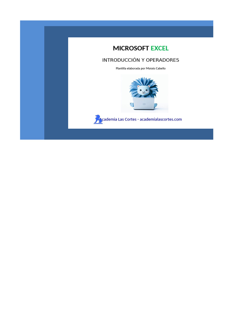 Fundamentos de Excel | PDF | Microsoft Excel | Hoja de cálculo