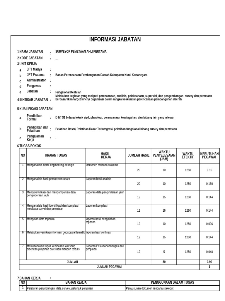 Bidan terampil_Anjab | PDF