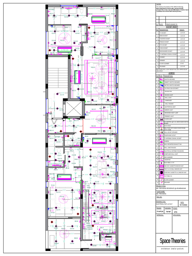 Ms.Preveena_Residence_Floor_Plan_Electrical_RCP layout | PDF ...