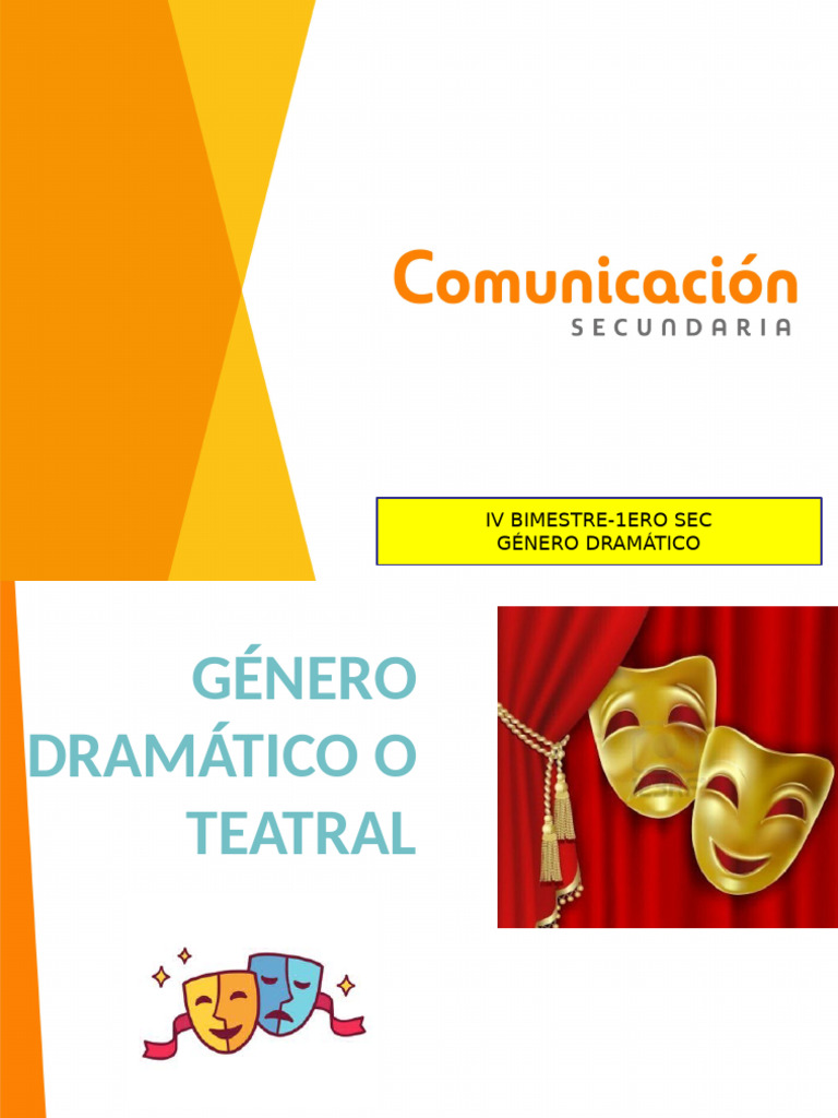 Introducción al Género Dramático | PDF | Teatro | Comedia