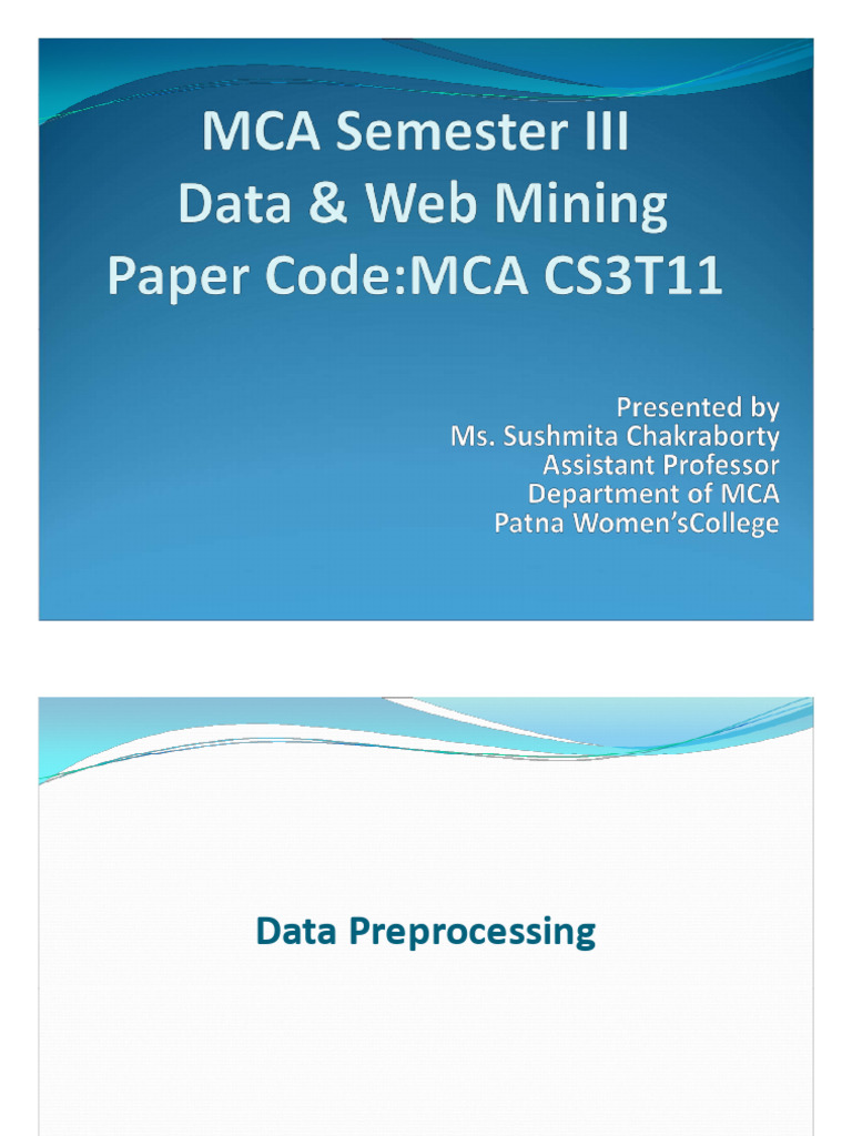 Data Preprocessing Techniques Explained | PDF | Data Mining | Data