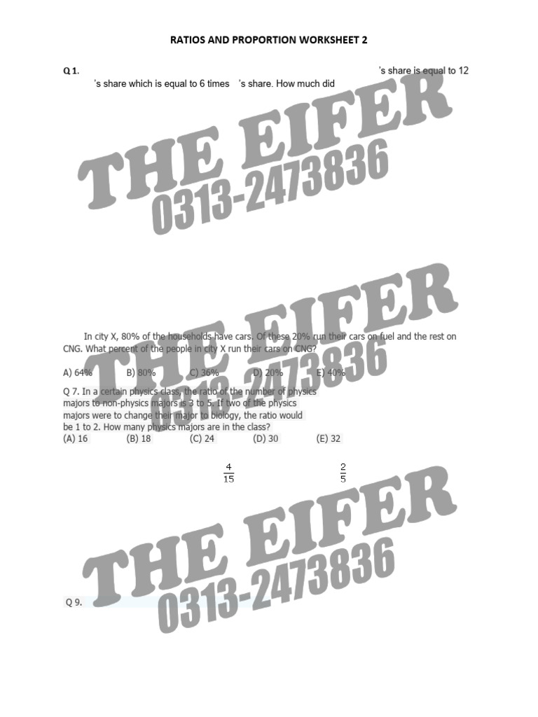 17. Ratio W2 | PDF | Rupee | Ratio