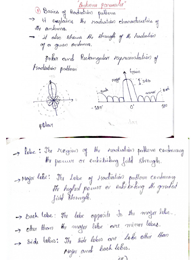 Antennas Parameters | PDF