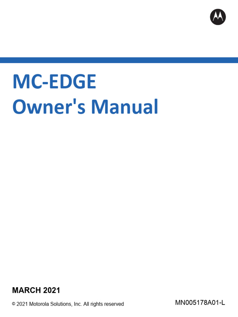 MC-EDGE Owners Manual | PDF | Input/Output | Electronics