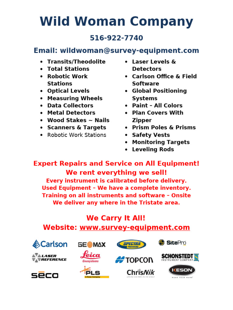 Survey Equipment Solutions | PDF