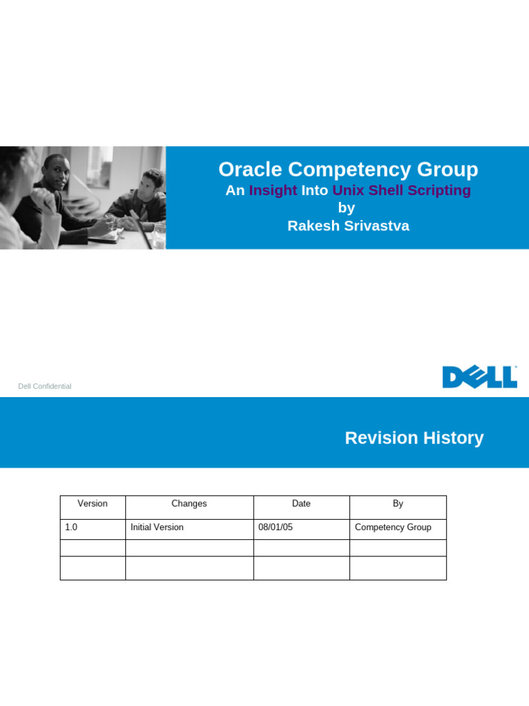 An Insight Into Unix Shell Scripting Pdf Computer Programming