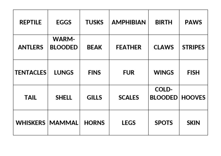 Animal Tic Tac Toe | PDF