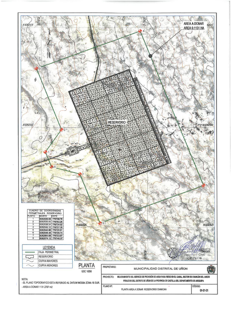 Plano Reservorio | PDF