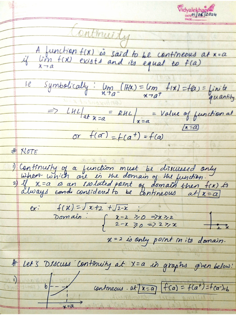 Continuity Maths | PDF