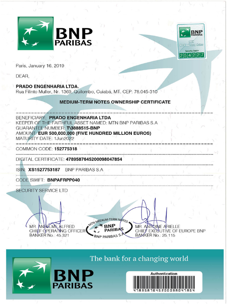 MTN-BNP - Prado Engenharia | PDF