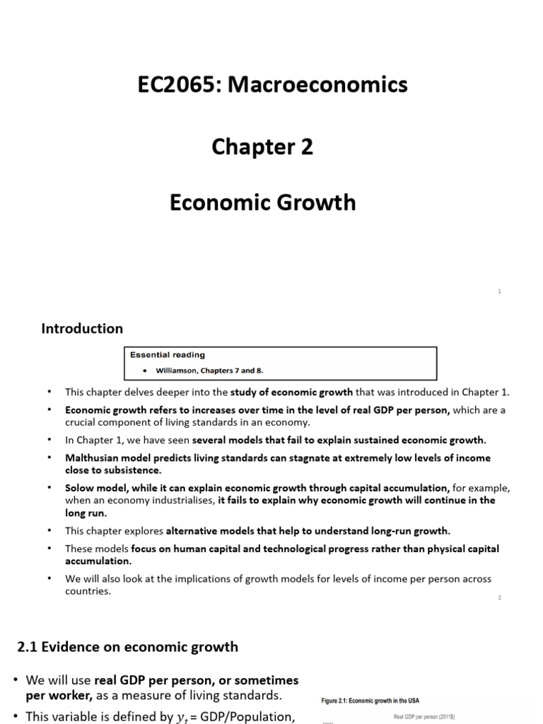 Chapter 2 - Economic Growth - V2 | PDF | Economic Growth | Production ...