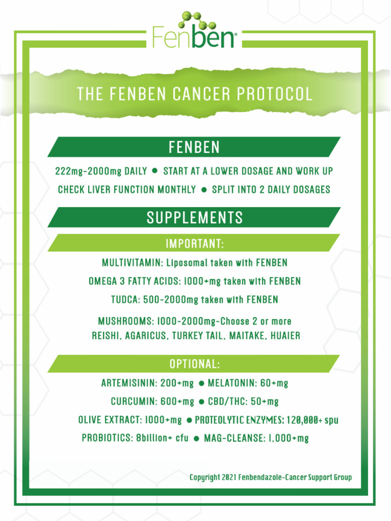 Fenben Cancer Protocol 1 | PDF