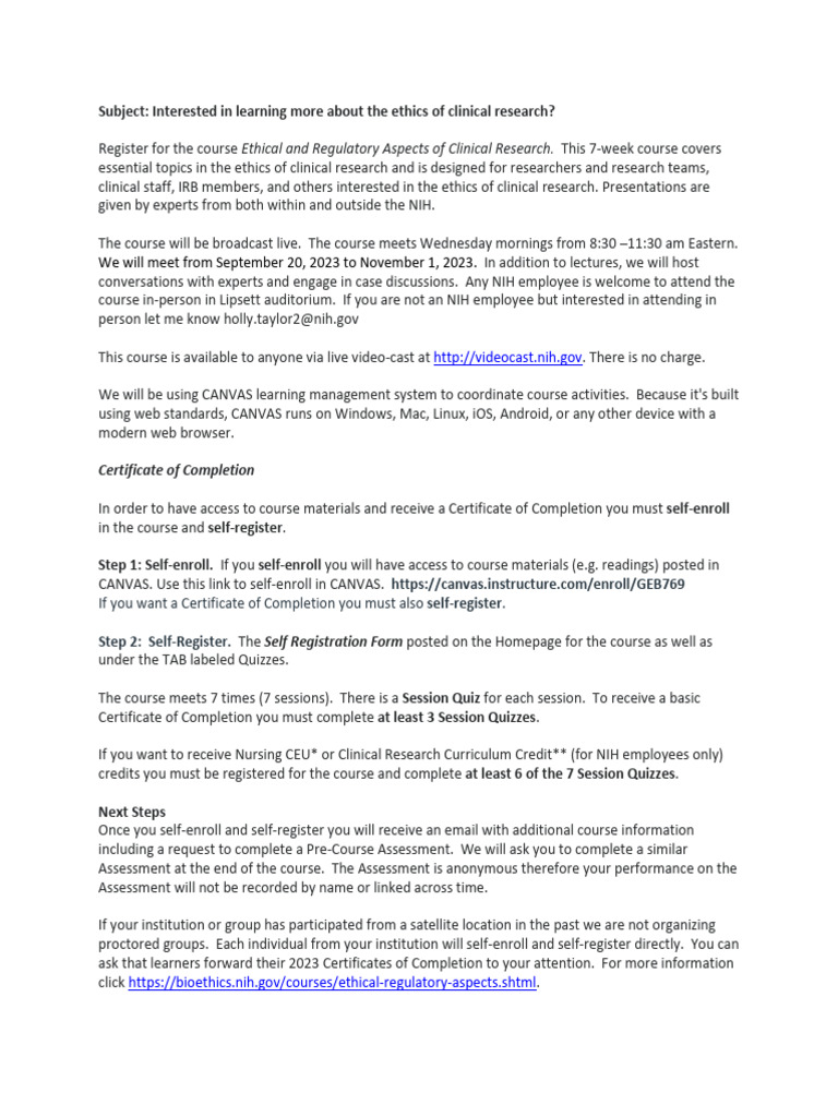 Course Basics 2023 | PDF