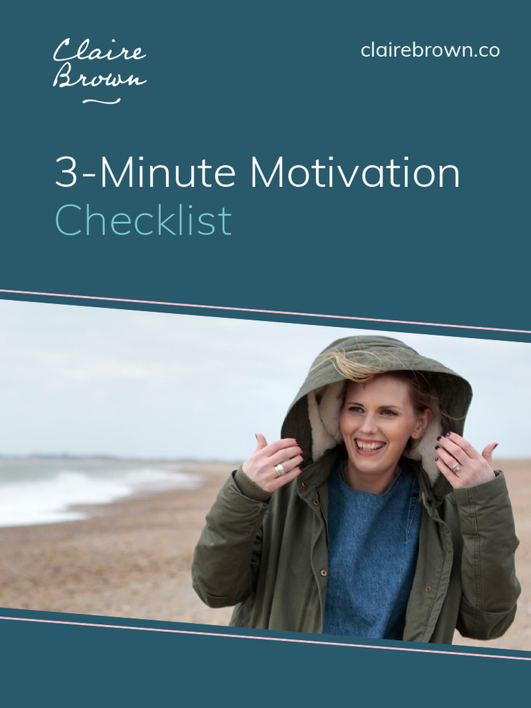 3+Minute+Motivation+Checklist | PDF | Motivation | Motivational