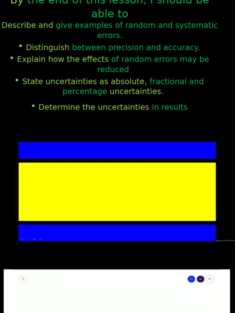 Random and Systemic Errors | PDF