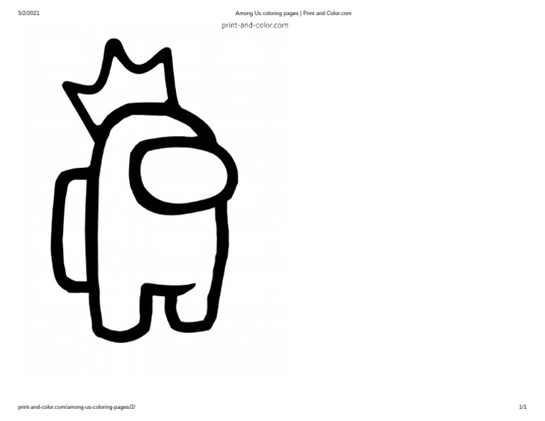 Among Us Coloring Pages - Print and | PDF