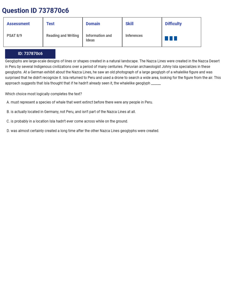 PSAT 50 Questions Mixed | PDF