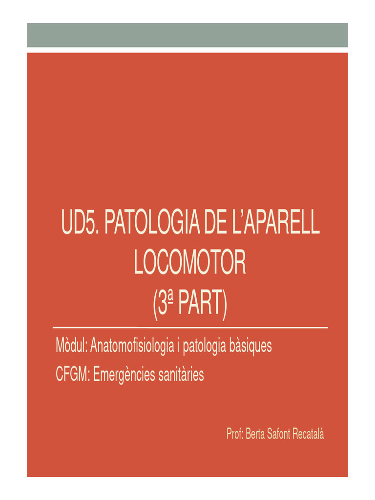 APB Power UD-5 Patologia Osteomuscular | PDF