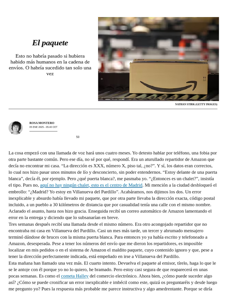 El enigma del paquete perdido | PDF