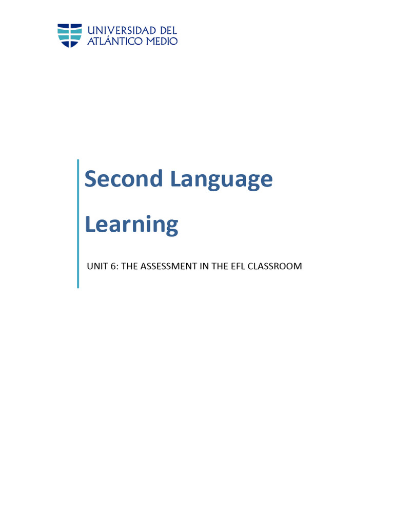 Unit 6. Second Language Learning | PDF | Educational Assessment | Learning