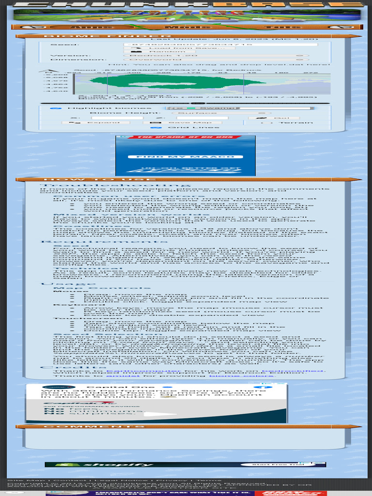 Biome Finder - Minecraft App | PDF | Minecraft | Software