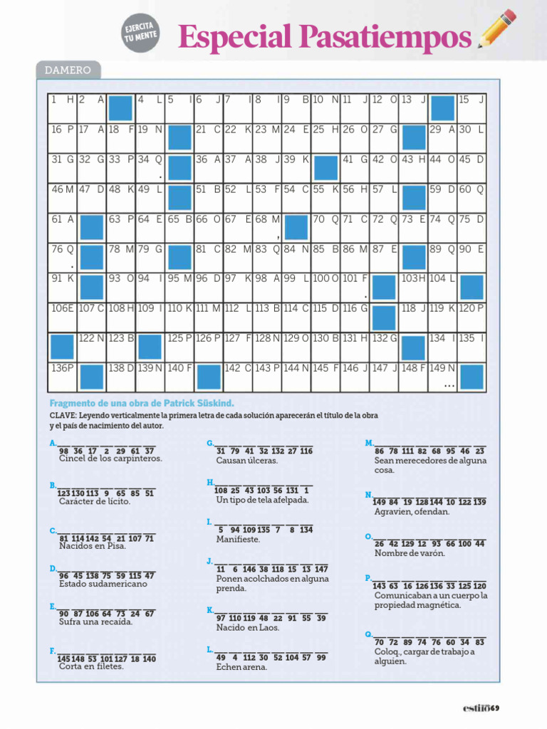 Especial Pasatiempos | PDF