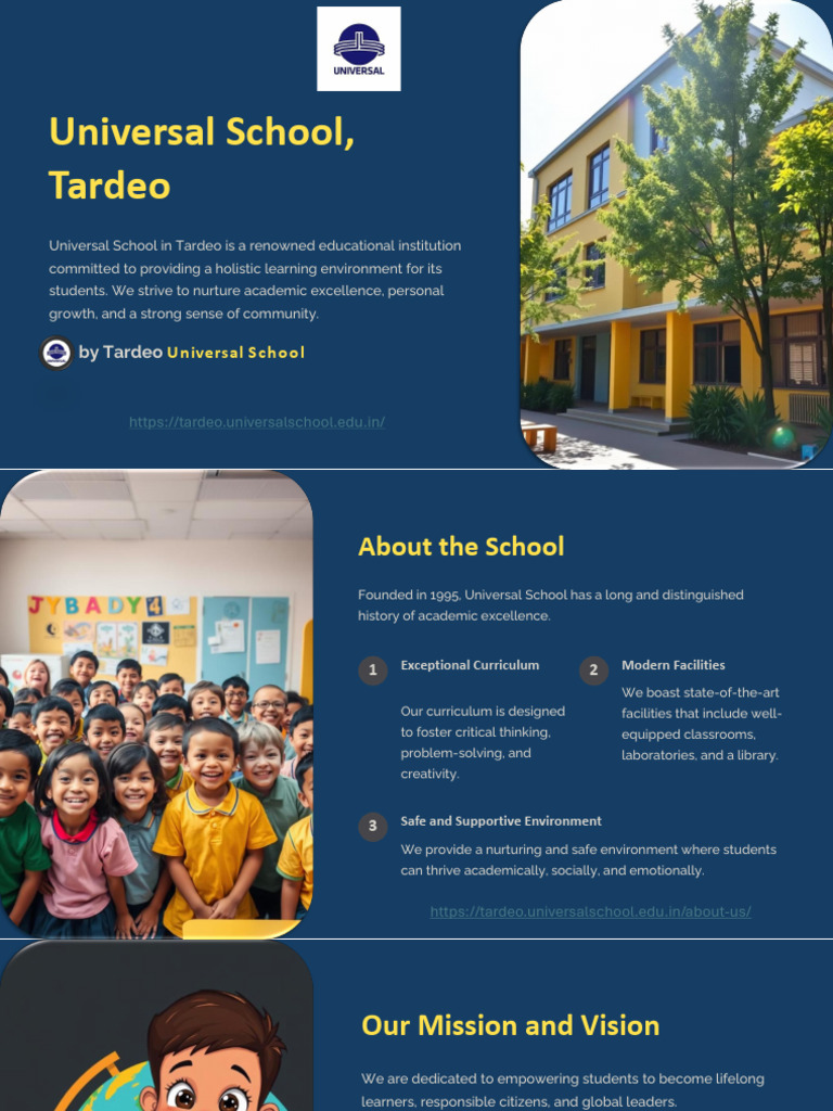 Universal School Tardeo Overview | PDF | Curriculum | Pedagogy