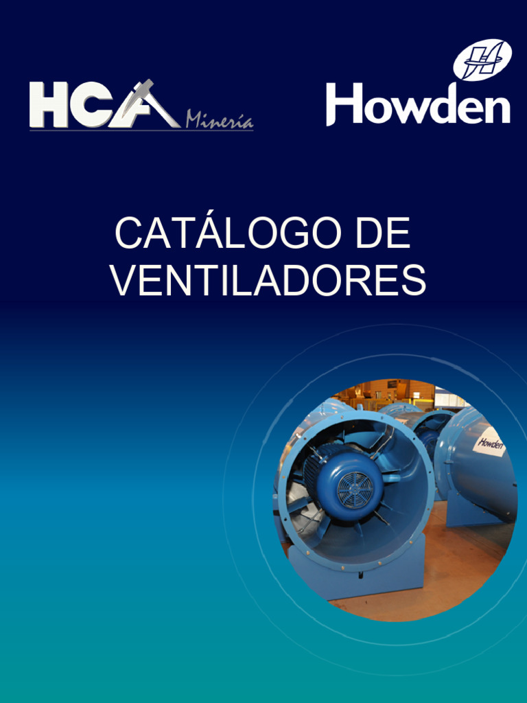 1.1 Catalogo y Curvas Ventiladores Auxiliares Howden | PDF | Presión ...